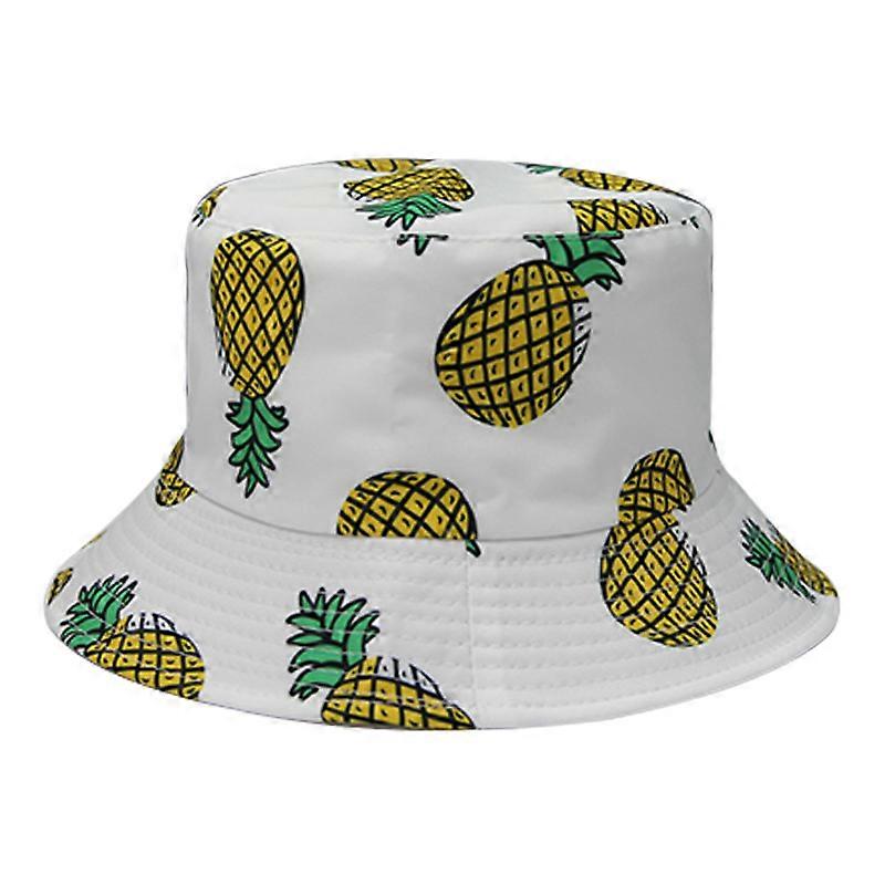 Hats Summer Bucket Cap Banana Print Yellow Bob Hip Hop Hat Women Pineapple | Fruugo UK