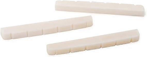 42MM Unbleached Pure Bone Nut Guitar Slotted Bone Nut For Strat Tele ...