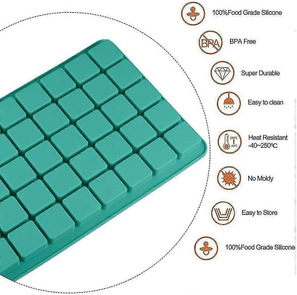 40-cavity Square Caramel Candy Silicone Molds,chocolate Truffles Mold ...