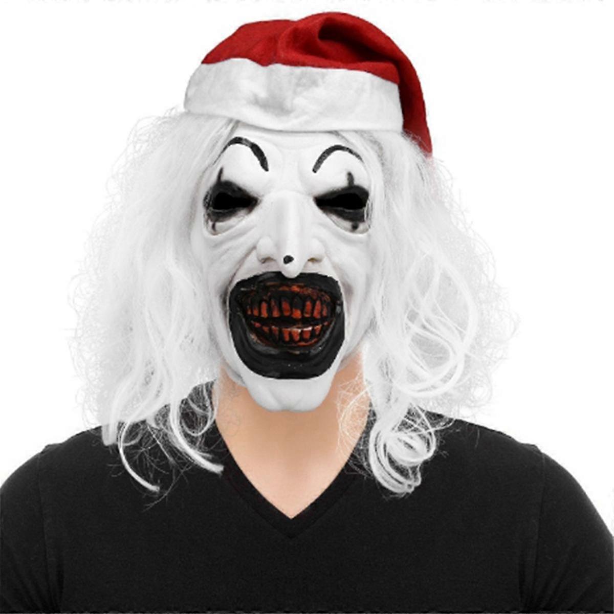 Terrifier Mask Clown Mask Scary Joker Costume Halloween Horror Creepy ...