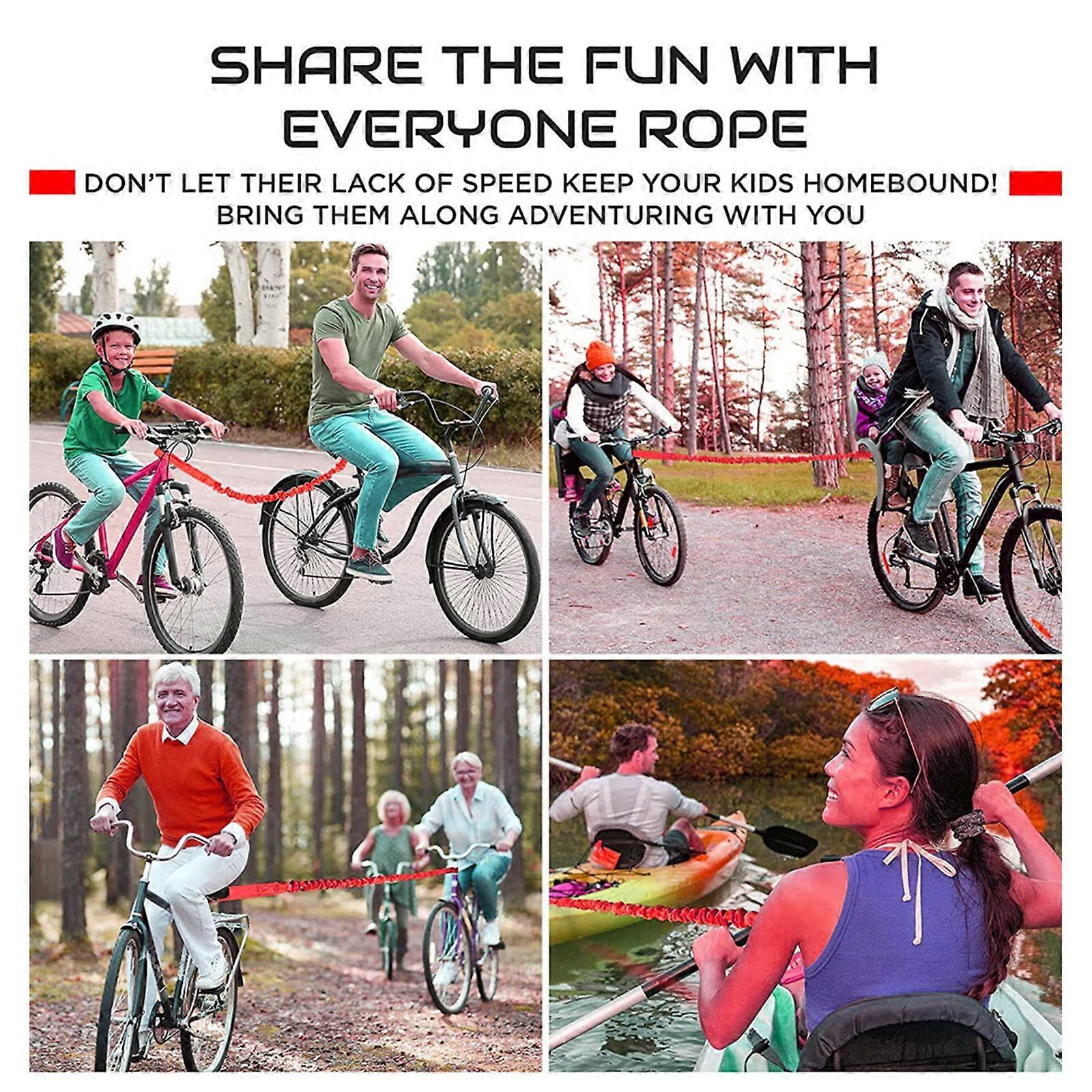 Bicycle Tow Rope Belt Strap,Bike Tow Rope Bungee Mountain Bike Parent ...