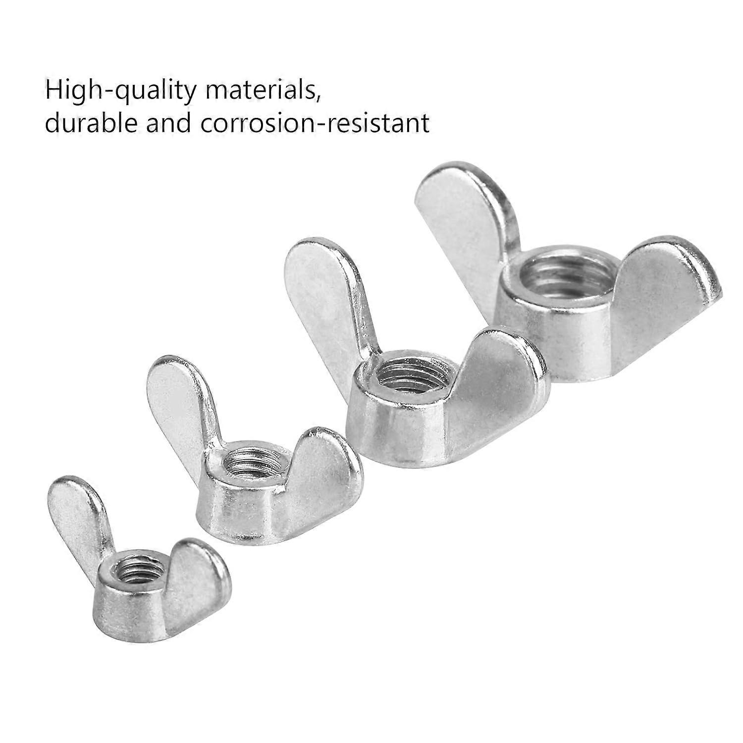 60pcs Stainless Steel Wing Nuts Wing Nut M4 M5 M6 M8 Butterfly Wing ...