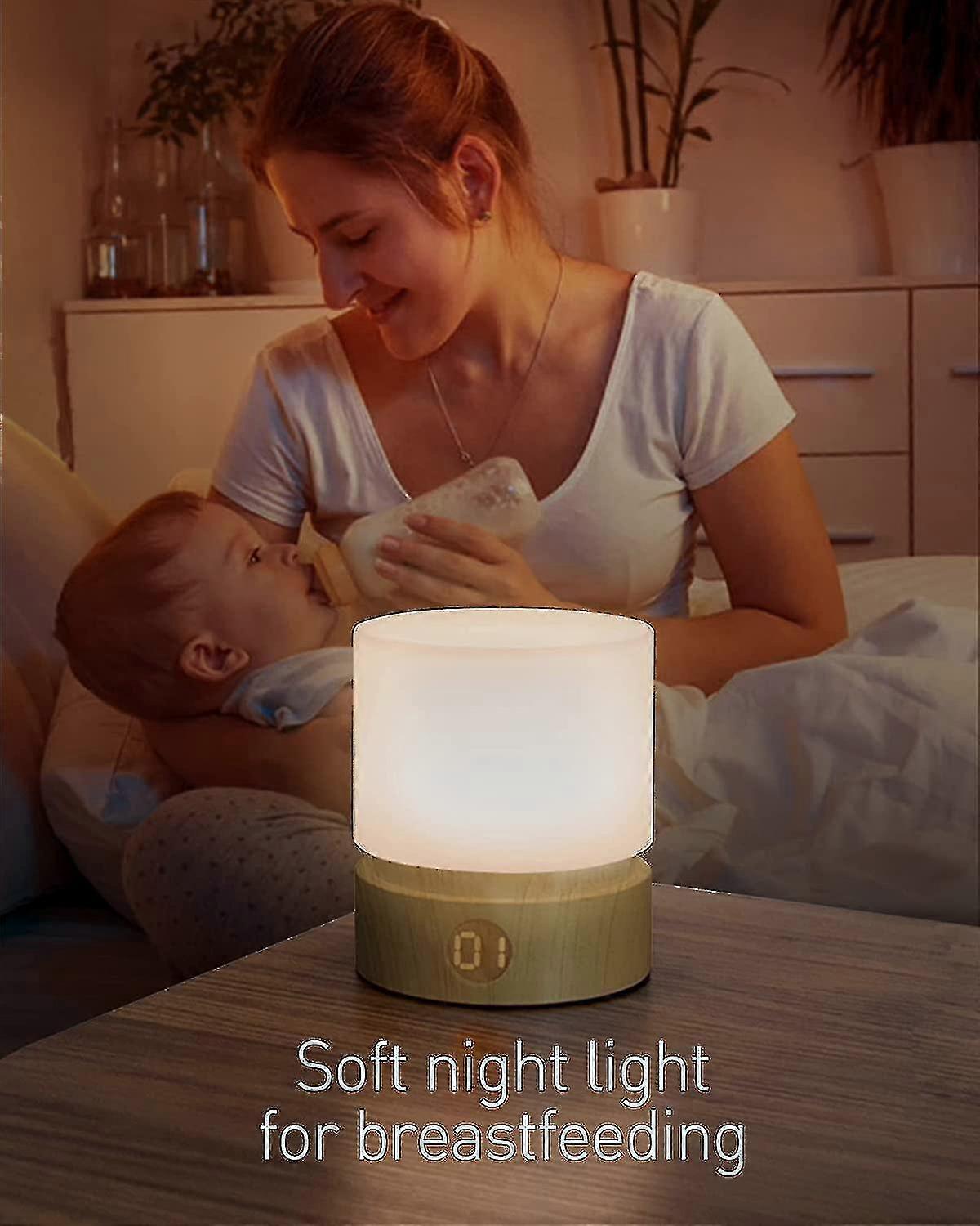 Timer Night Light, Bedside Table Lamp, Baby Breastfeeding, Dimmable ...