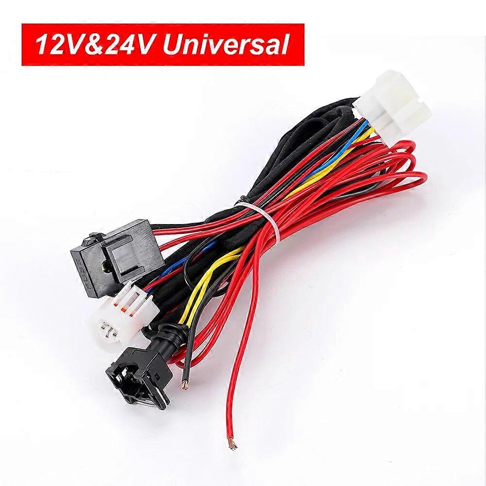 12V 24V Air Diesel Heater Wiring Harness Cable Adapter Round Triangle ...