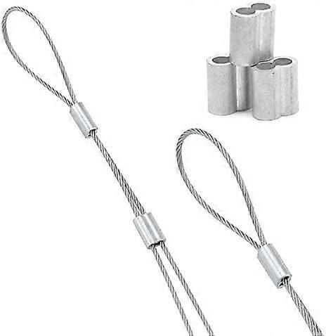 20x Aluminum crimp sleeves with double ferrules 4.0 mm | Aluminum ...