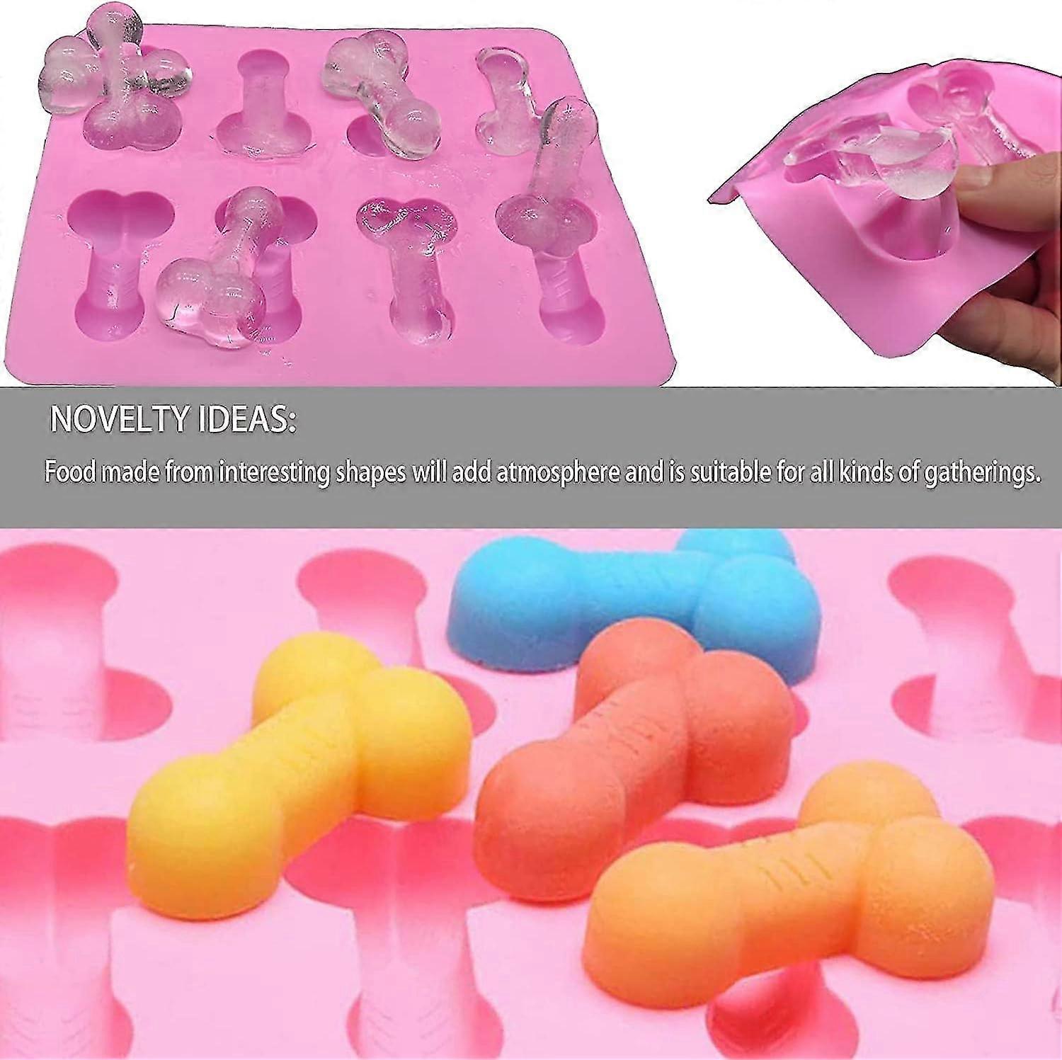 2pcs Prank Ice Cube Trays,diy Chocolate Molds Silicone,novelty Funny ...