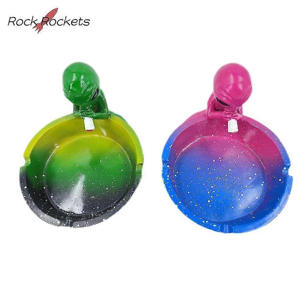 Jinzhaolai Exquisite Alien Ashtray Portable Resin Starry Sky Ash Tray ...