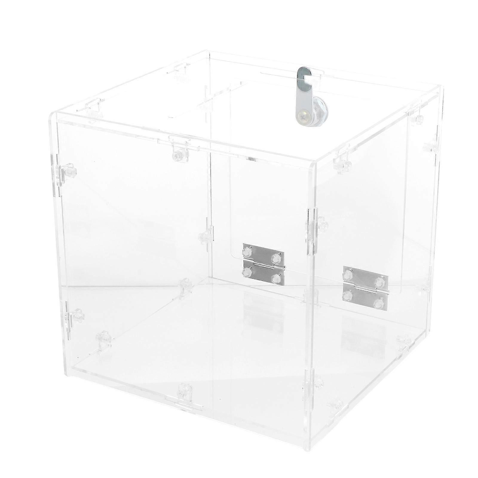 Clear Acrylic Display Donation Box Ballot Box Ticket Suggestion ...