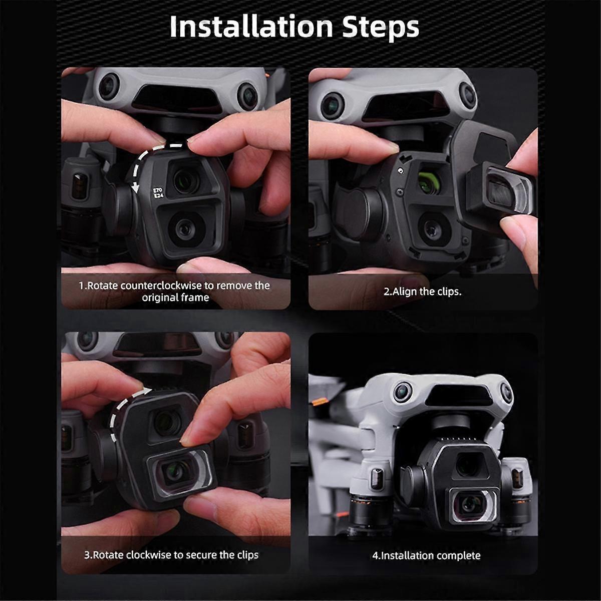 Wide Angle Lens for Air 3S Special Drone Camera Wide Angle Filter 110 ...