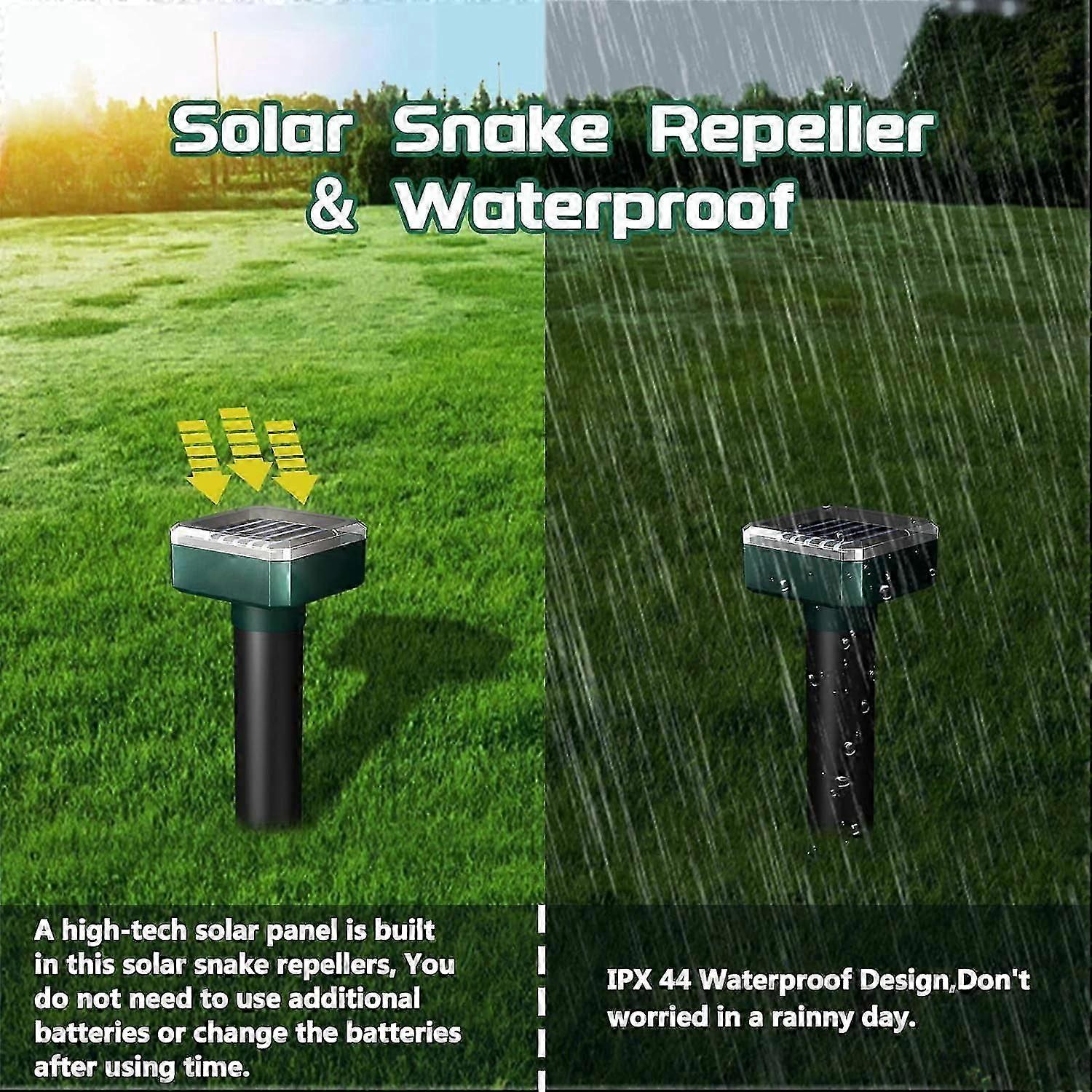 New Models 4 Pcs Snake Repellent for Yard Powerful, Snake Repellent ...