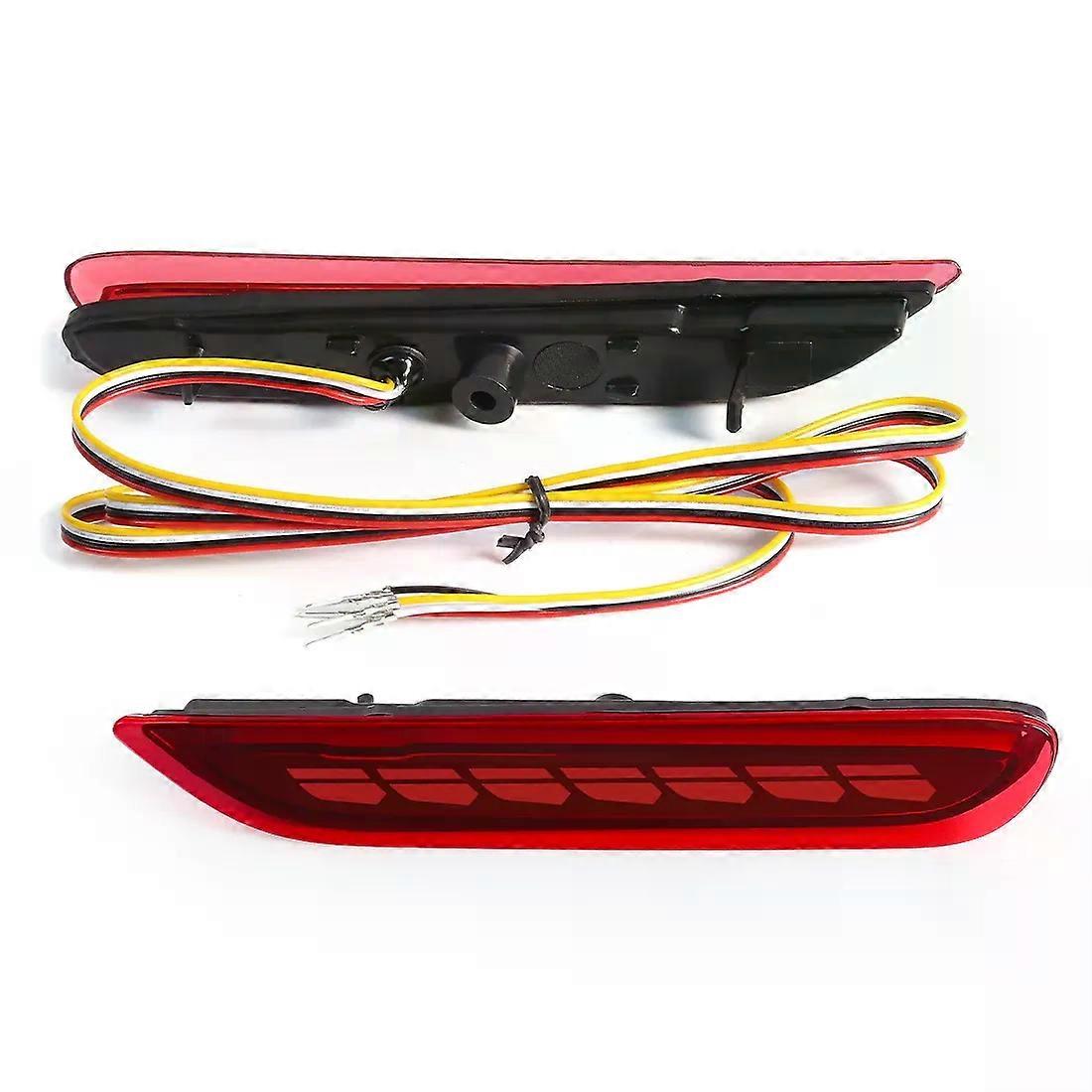 LED Rear Bumper Reflector Lights For Nissan X-trail T32 Rogue Qashqai ...