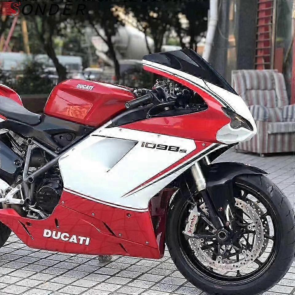 Double Bubble Windshield For Ducati 848 1098 1198 1098s 1198s Windscreen Screen Wind Deflectors ...