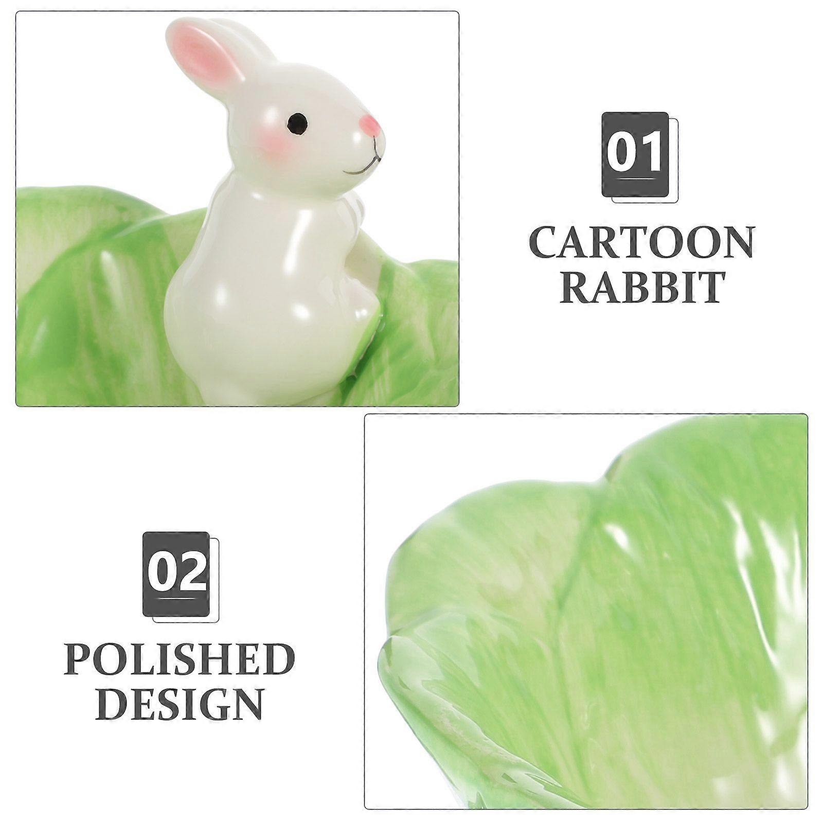 1pc Ceramic Children Bowl Delicate Rabbit Bowl Animal Modeling ...