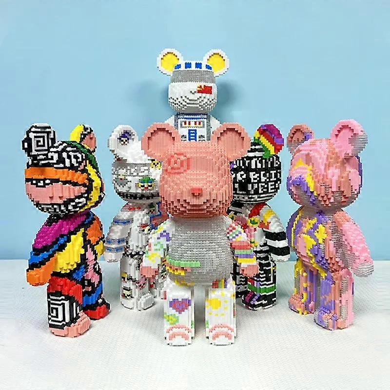 Giant Fluid Violence Bear Cartoon Love Violent Bear Bearbrick Colour ...