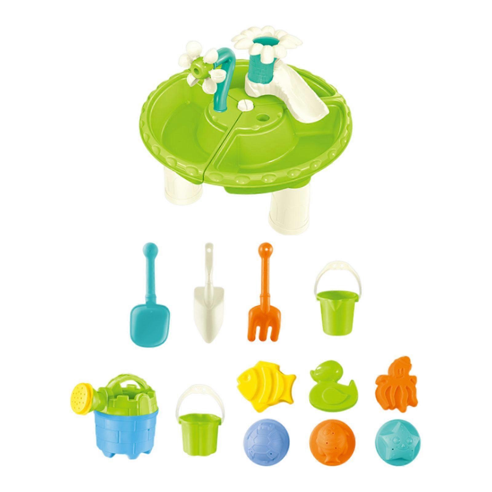 13x Sand Water Table Sandbox Table for Outdoor Activity Water Showers ...