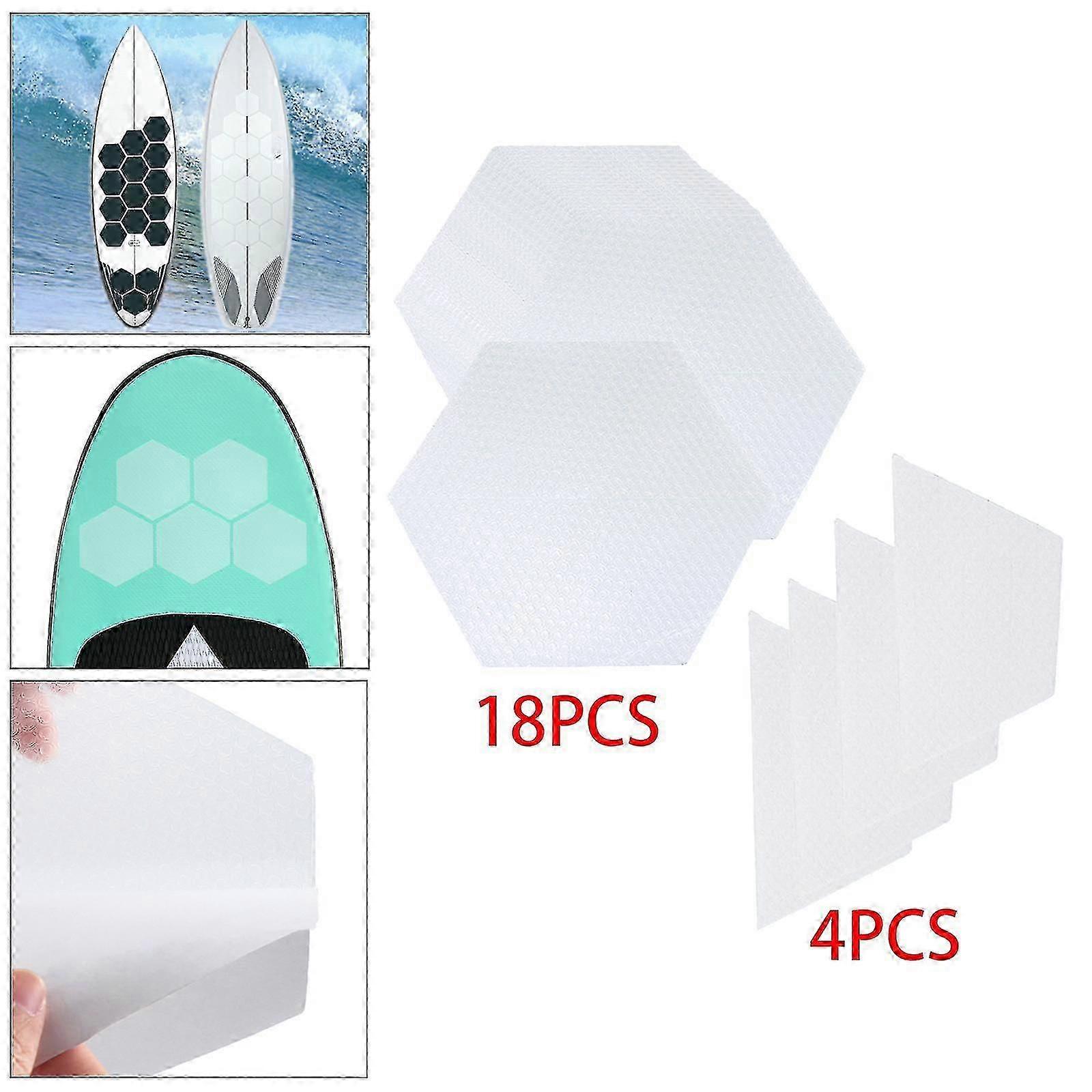 Hexagon Surfboard Traction Pads Honeycomb Hole Waxless Surfpad Deck ...