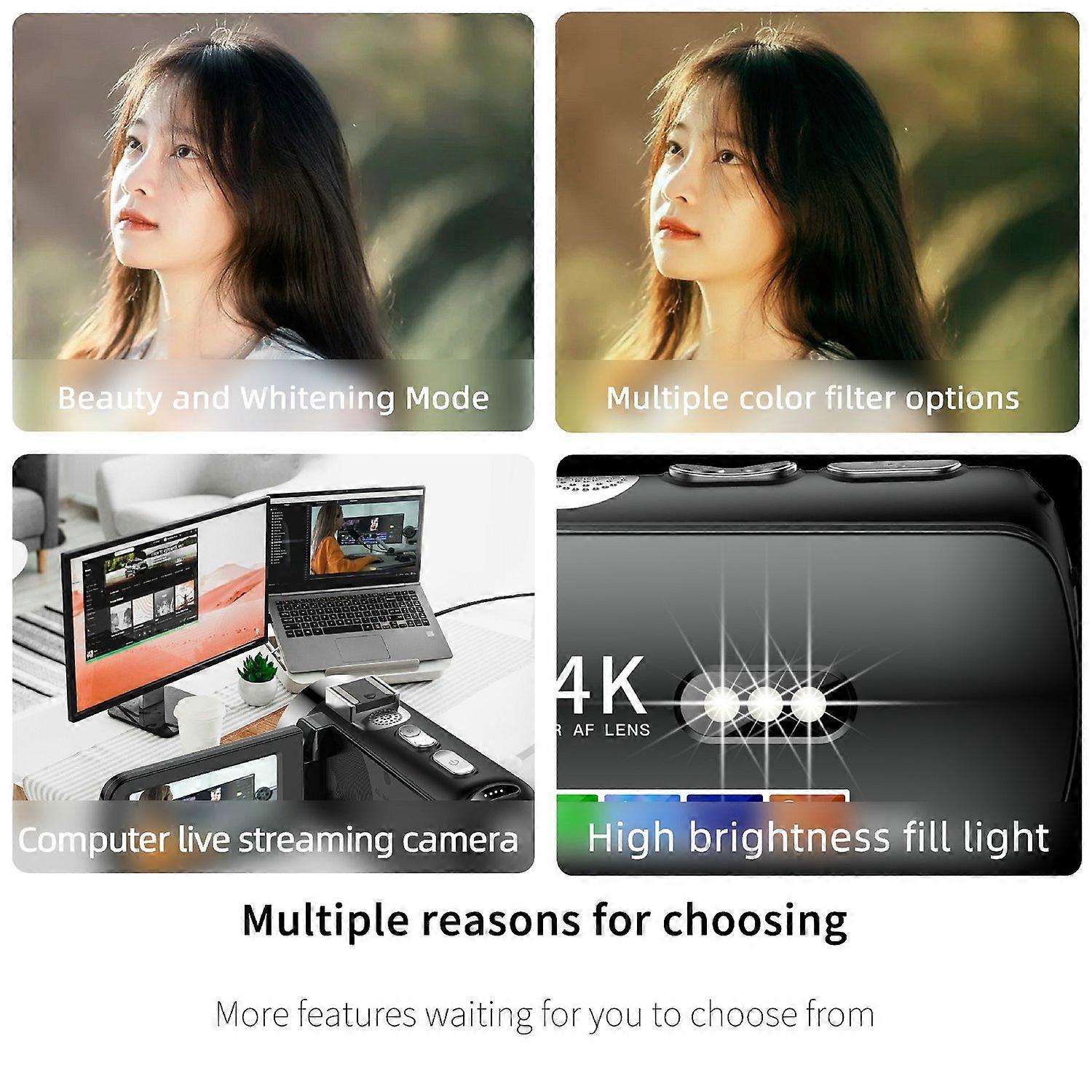 D9 WiFi Digital Camcorder 3 Inch IPS Screen Night Vision 4K Vlog Camera with 128GB Memory Card ...