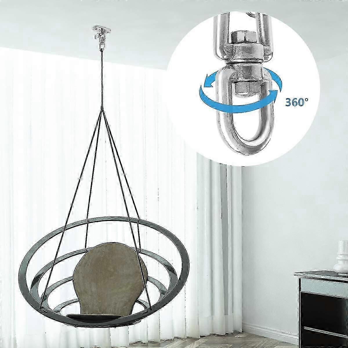 Heavy Duty Swing Hangers, Stainless Steel 450kg Load Swing Hooks Happy ...