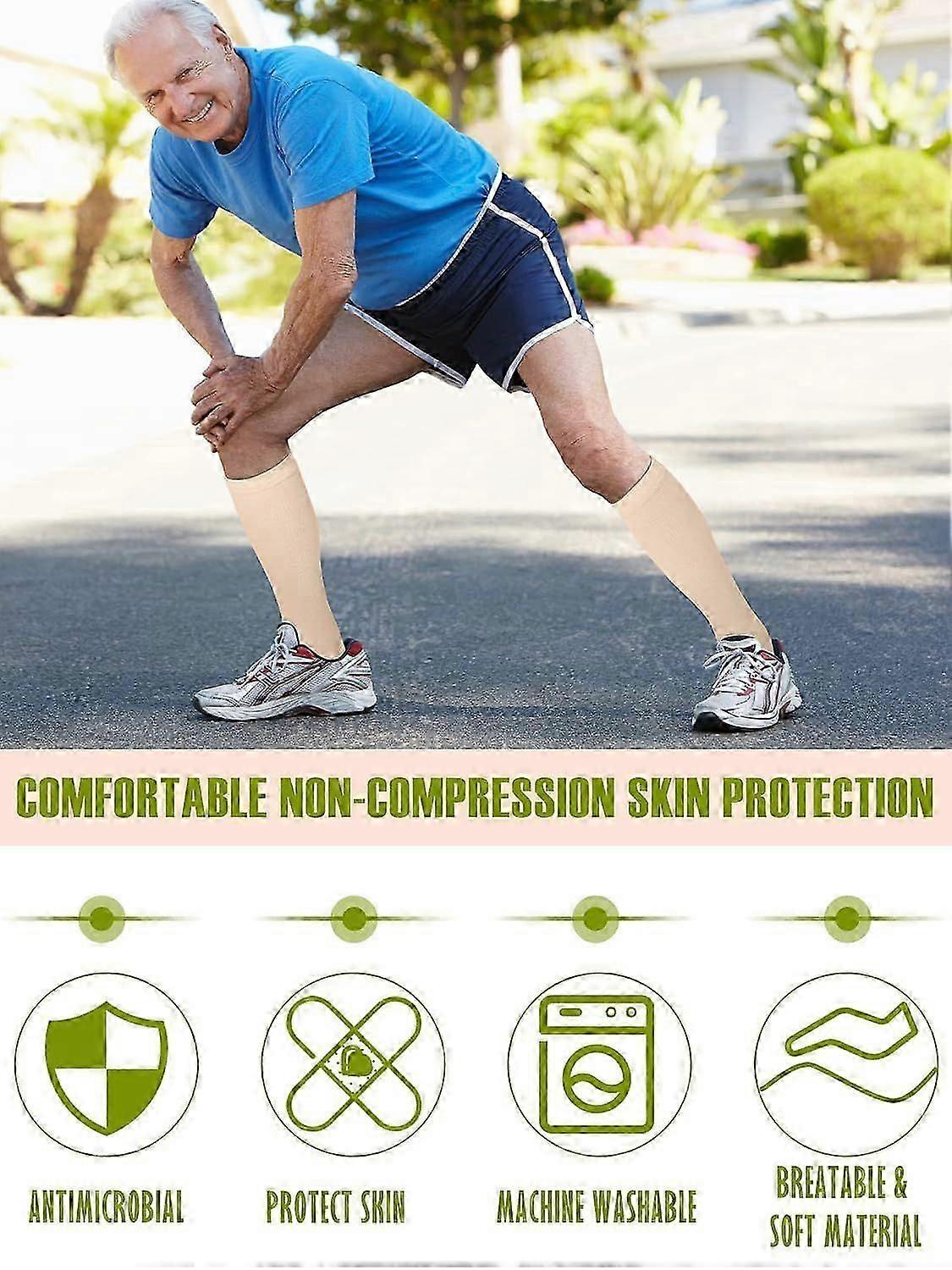 4 Pairs Elderly Leg Skin Protector Sleeves Sensitive Thin Skin from ...