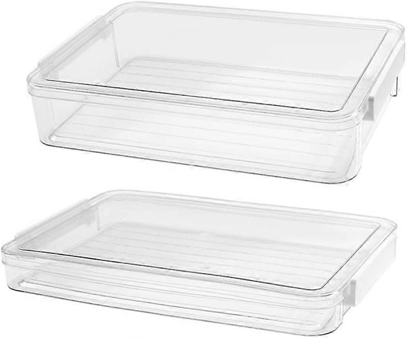 Sturdy Stackable Document Box With Lid Small, Plastic File Box For ...