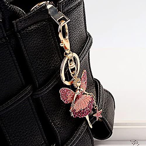 Key Buckle Keychain Creative Little Angel Key Ring Girl Bag Hanging ...
