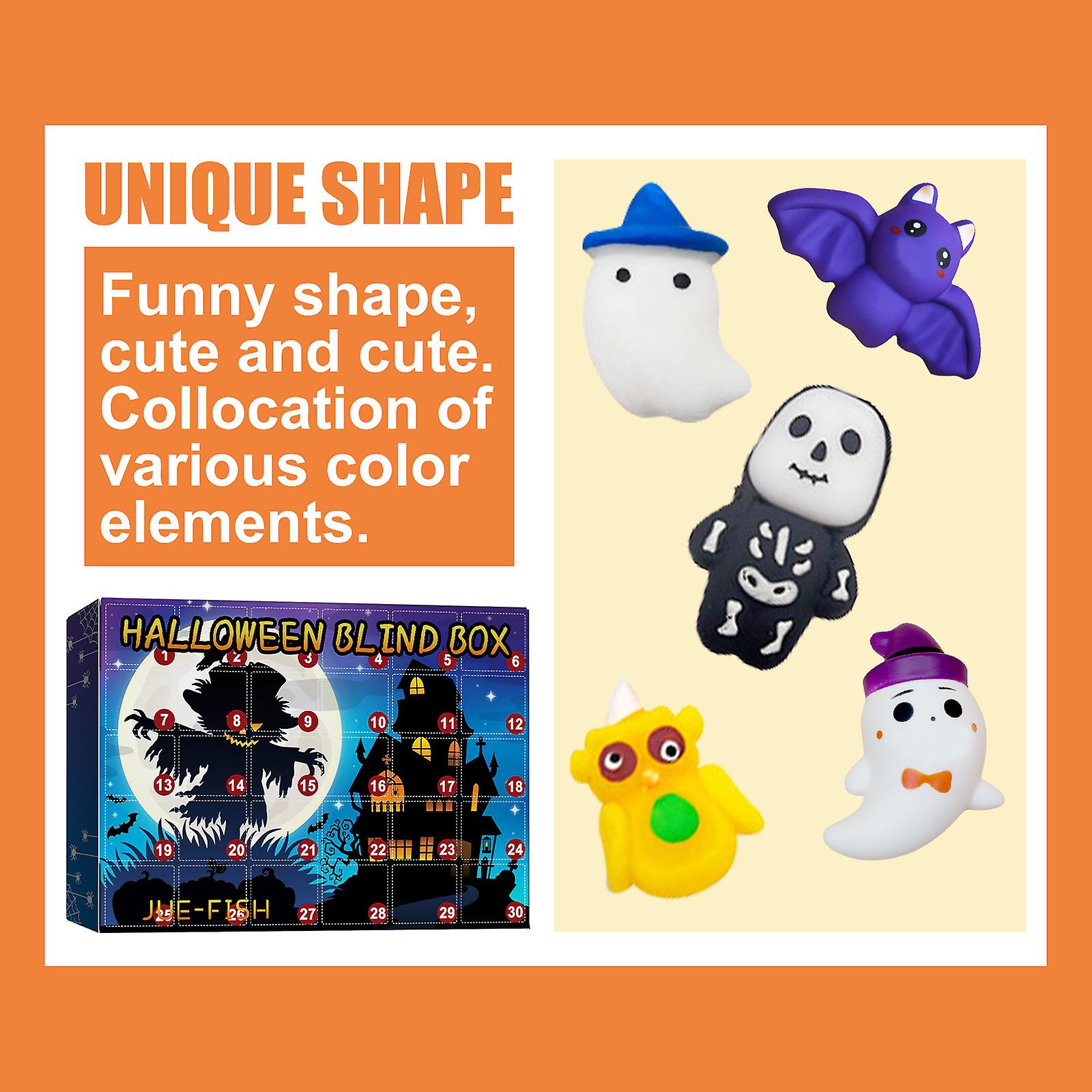 Halloween 30 Grid Blind Box Halloween 30 Day Countdown Surprise Blind ...