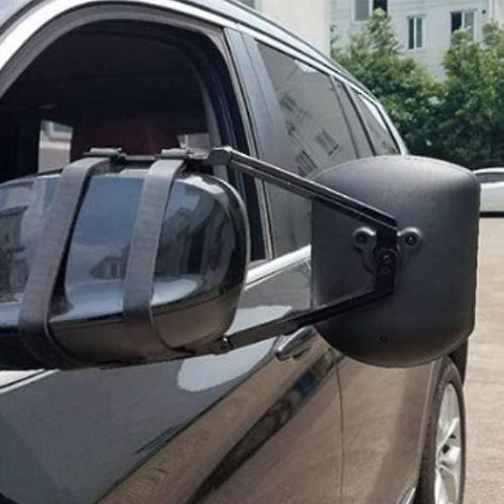 Car Towing Mirror Adjustable Dual Extension Mirrors Long Arm Wing ...