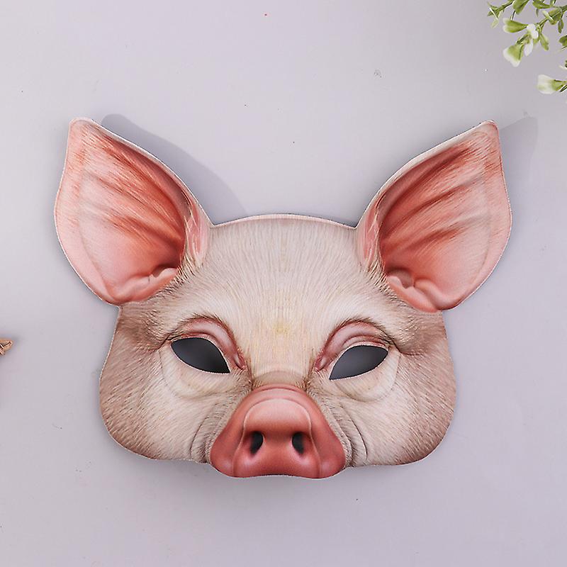 Halloween 3d Tiger Pig Animal Half Face Mask Masquerade Party Cosplay ...