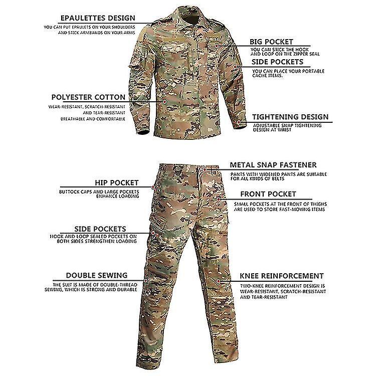 Mannen Camouflage Pak Combat Tactische Leger Doek Airsoft Militaire ...