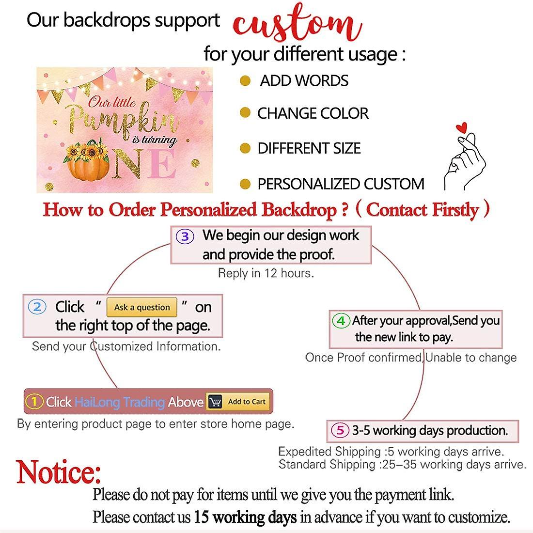 Autumn 7x5ft 1st Birthday Party Backdrop Our Little Pumpkin Is Turning ...