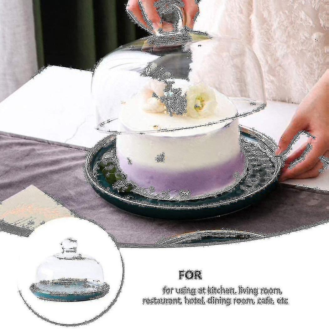 Cake Stand Cake Plate Server With Dome Dessert Cake Cover Butter Dish ...