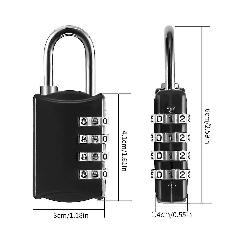 Combination Locks, 4 Digit Lock With Metal Code Lock, Weatherproof ...