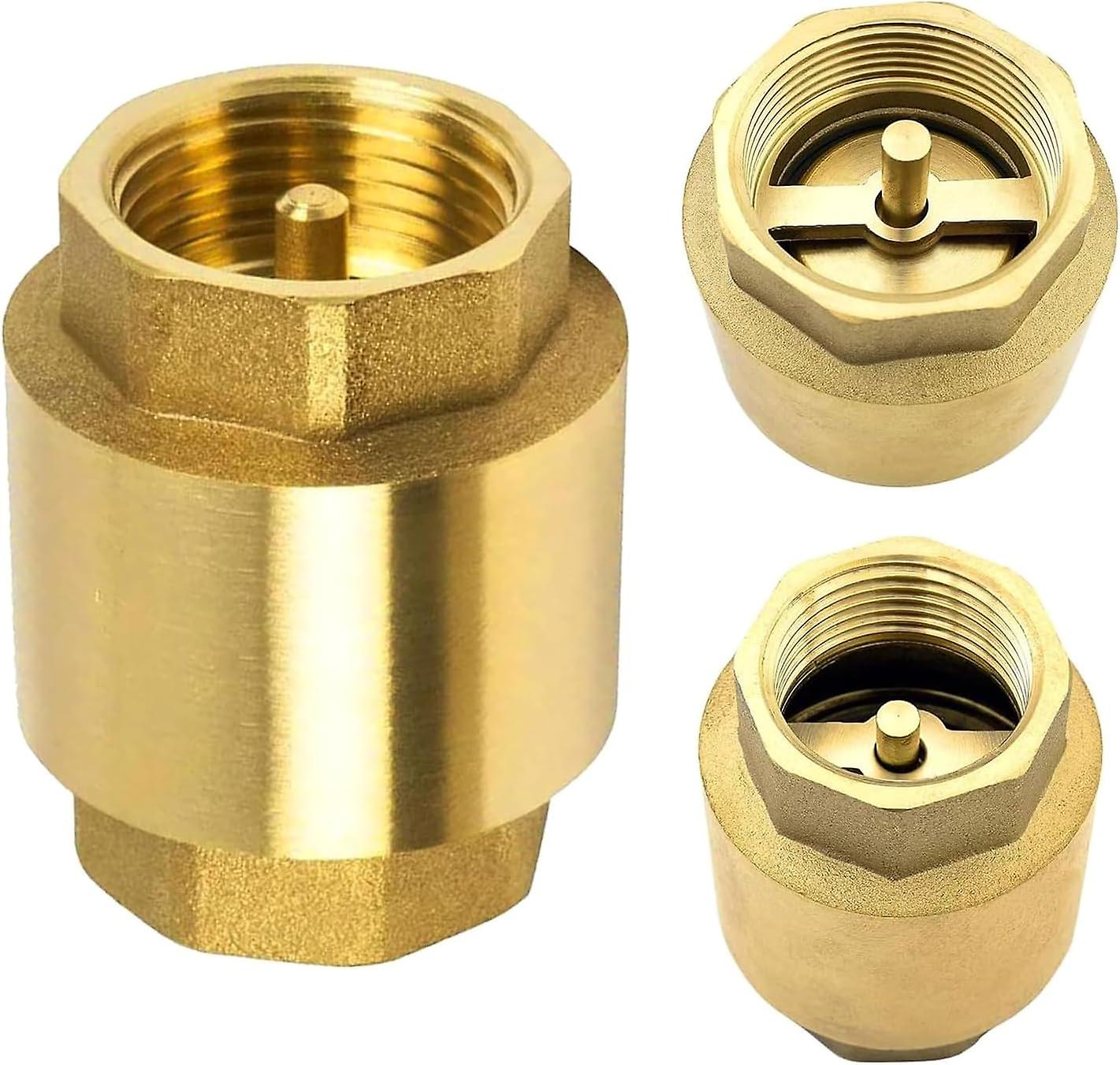 Heavy Duty 1 Inch Brass Check Valves - Versatile and Easy to Install ...