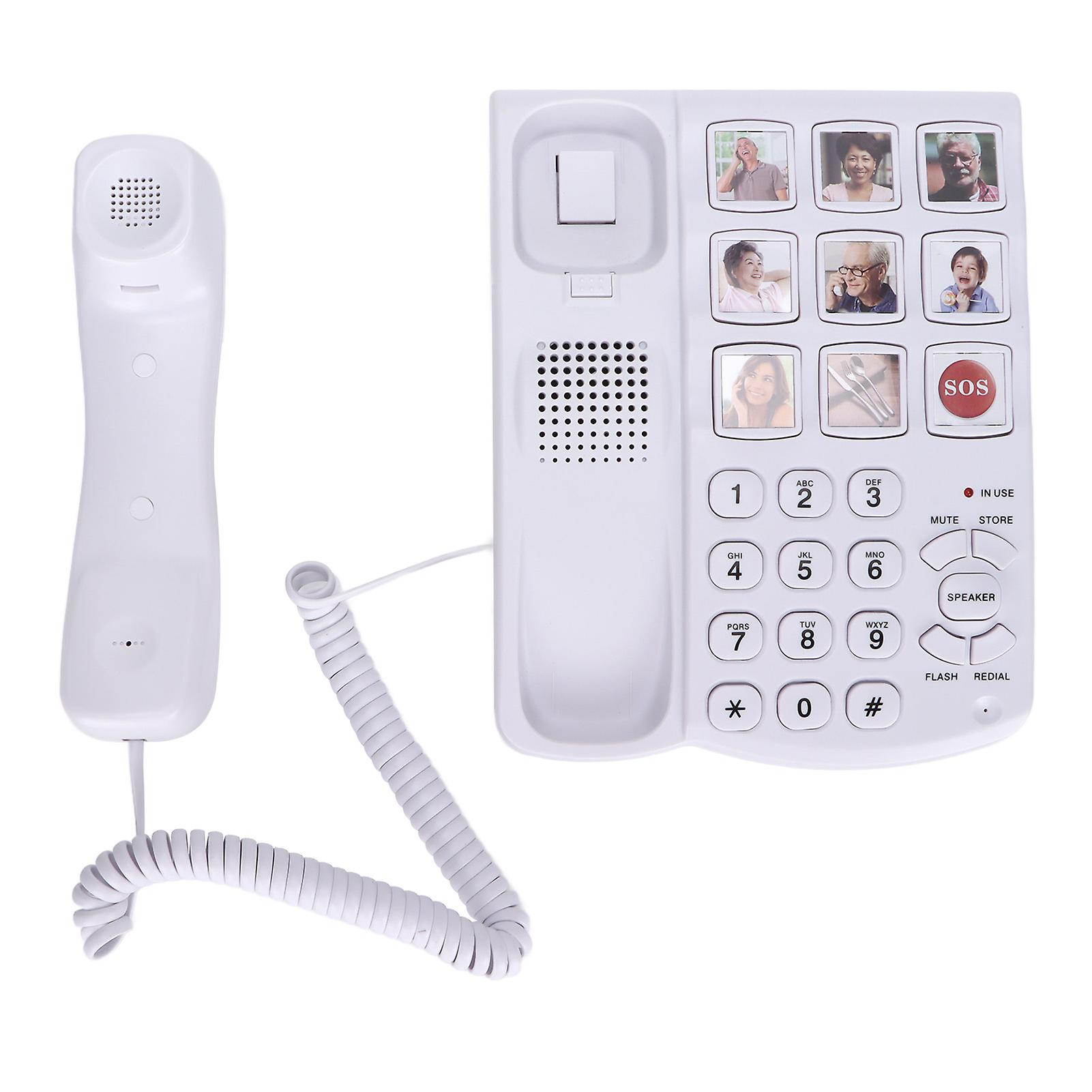 Amplified Photo Memory Corded Landline for Seniors Elderly | Fruugo UK