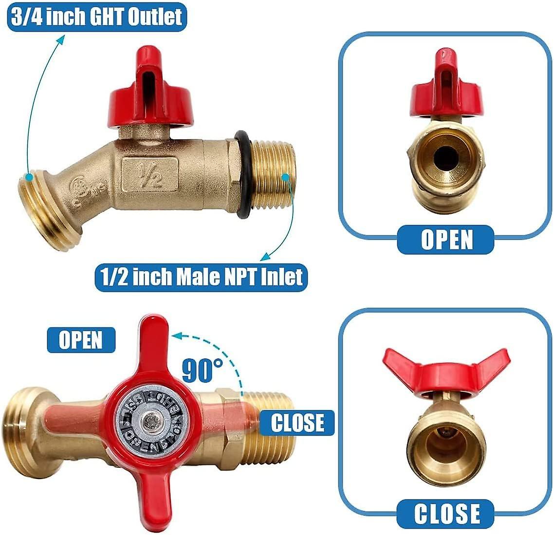 1000L tartály csaptelep, IBC tartály adapter 1/2 "menetes csatlakozó ...