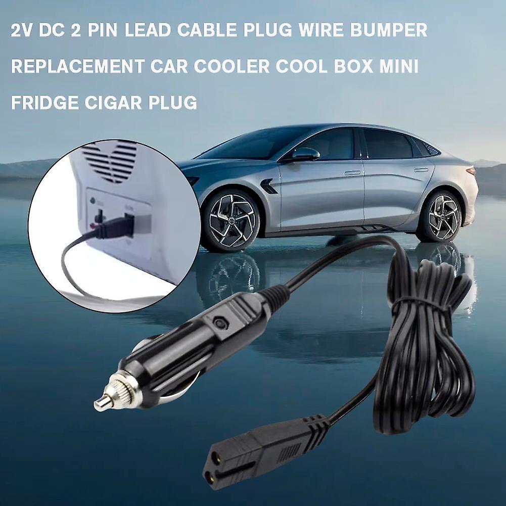 DC 12V Lead Cable Plug Wire 2Pin Charger For Car Cooler Cool Box Mini ...