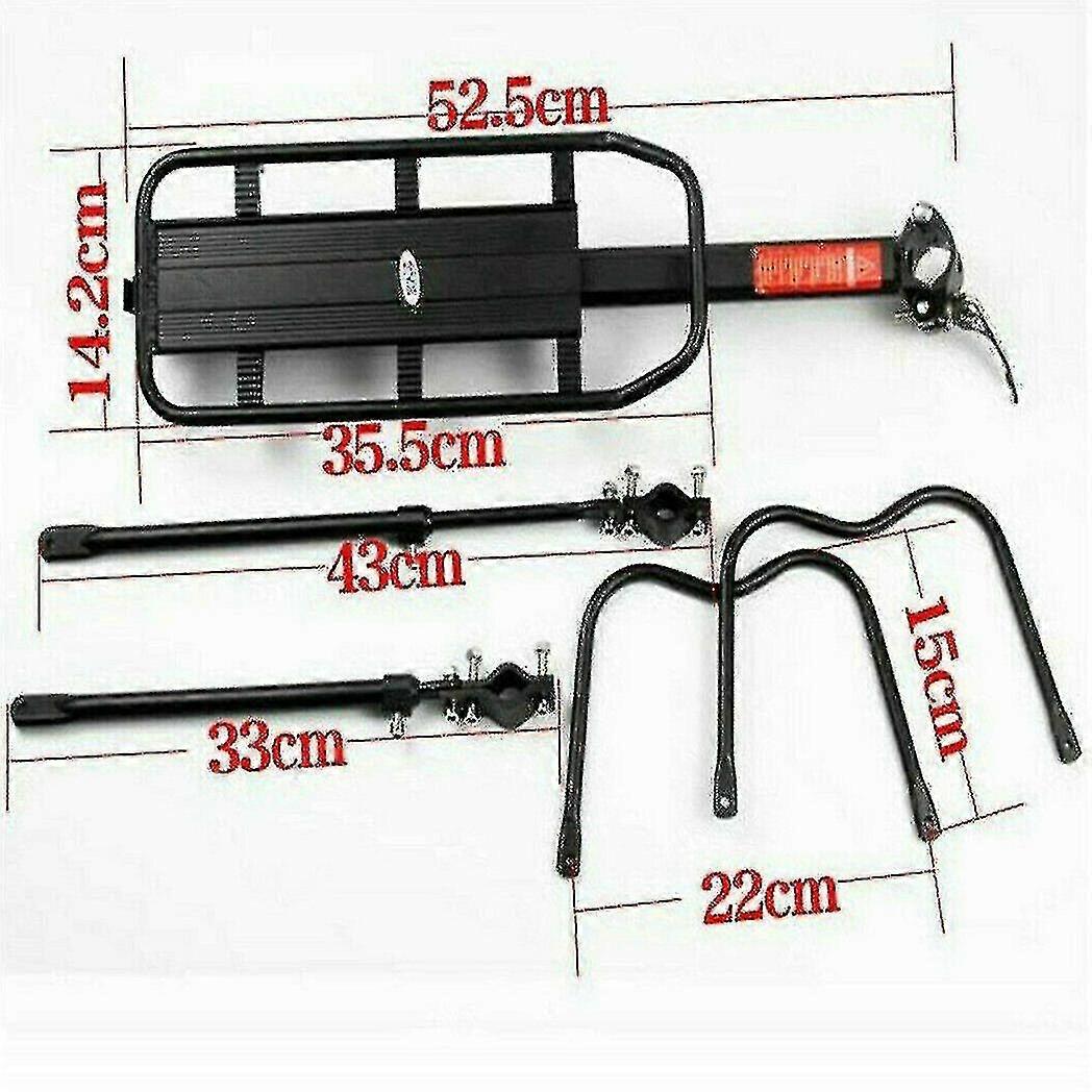 50kg Max Alloy Rear Bicycle Pannier Rack Carrier Bag Luggage Cycle ...
