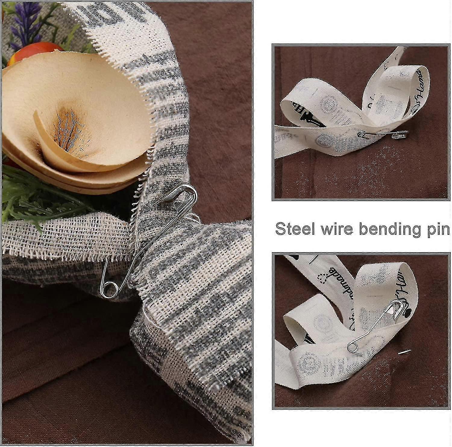 100pcs Curved Safety Pins Curved Security Pins Quilting Basting Pins ...