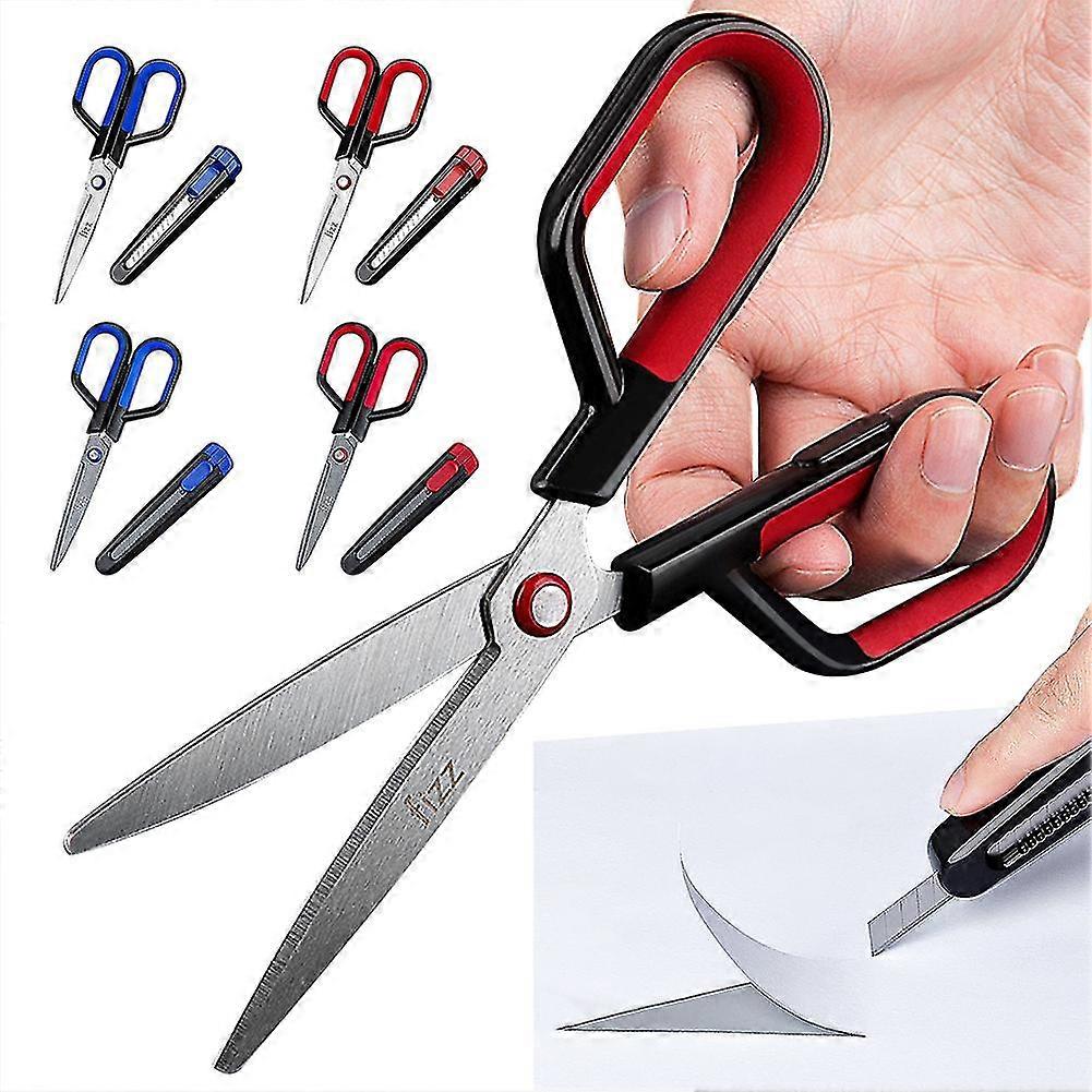 2 in 1 Scissors with Multifunctional Protective Cover Ergonomic Precise ...