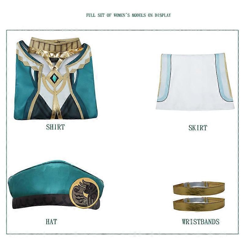 Anime Uniform for Women Sumeru The Akademiya Cosplay Costume Set ...