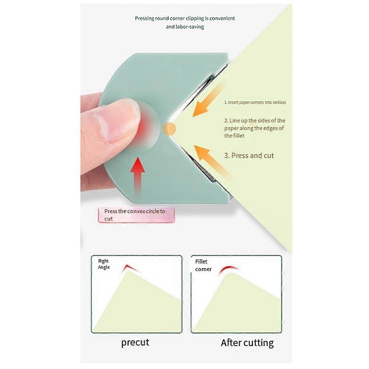 Pink Rounding Paper Cutter Angle Cutter Photo Business Card Chamfering ...
