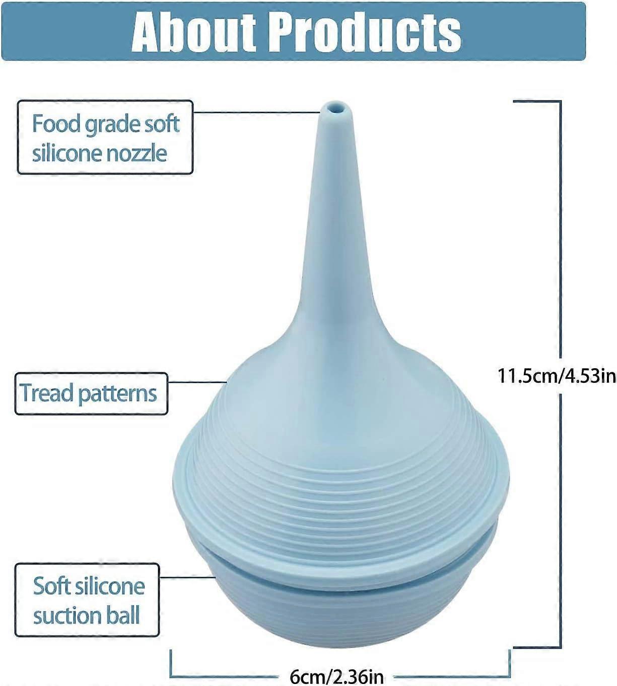 Baby Nasal Aspirator, Ear Syringe, Snot Sucker, Mucus Sucker and Nasal ...
