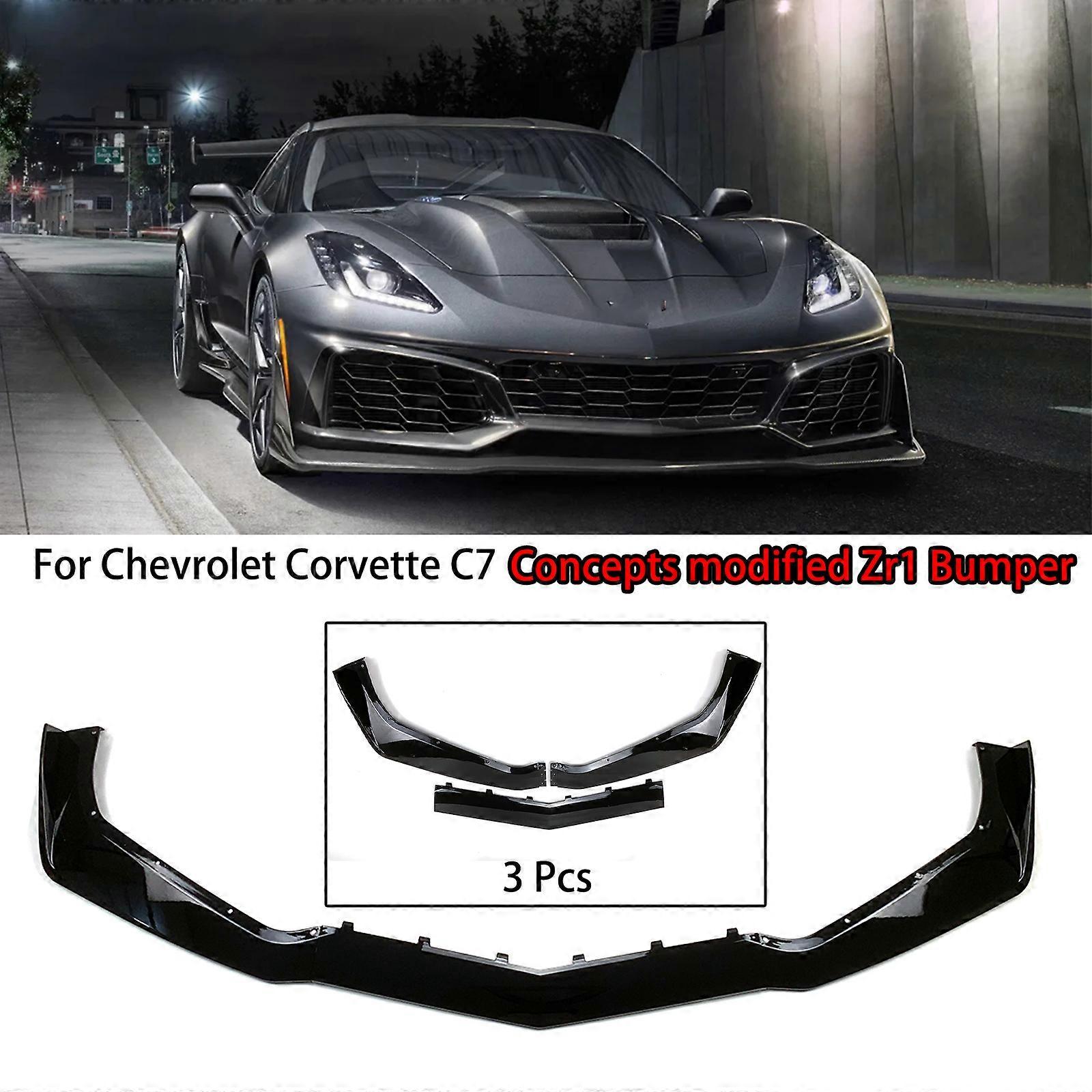 Front Bumper Lip For Chevrolet Corvette C7 2014-2019 Concepts Modified ...