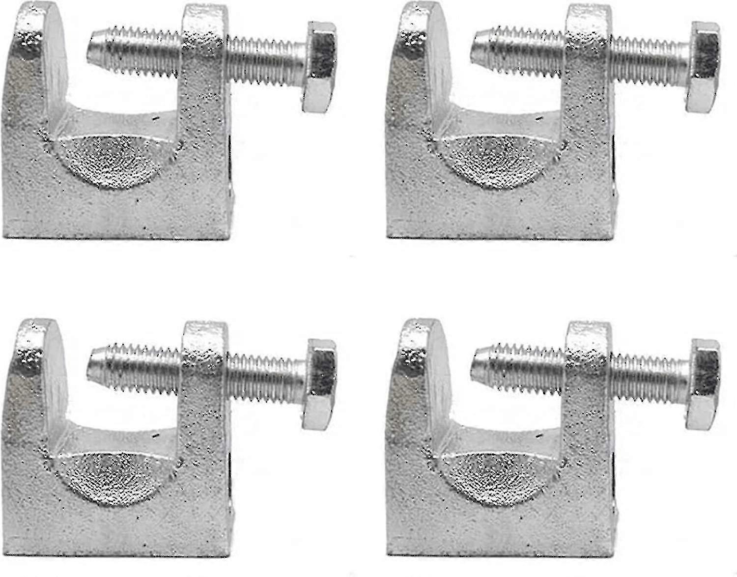 4 Pieces Beam Clamp, Galvanized Steel Support Clamps, Beam Clamp, Kck ...