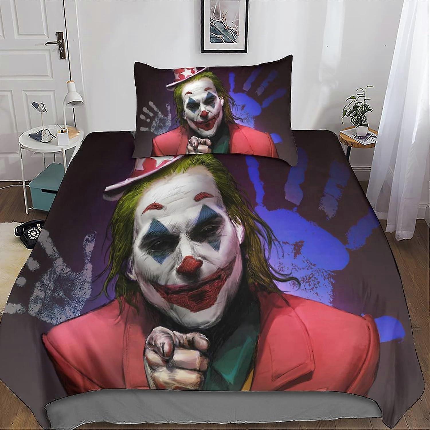 Joker Duvet Cover Set, with Pillowcases Microfiber Bedding Set with ...