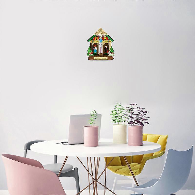 Weather House Wood Chalet Barometer Thermometer And Hygrometer Home ...