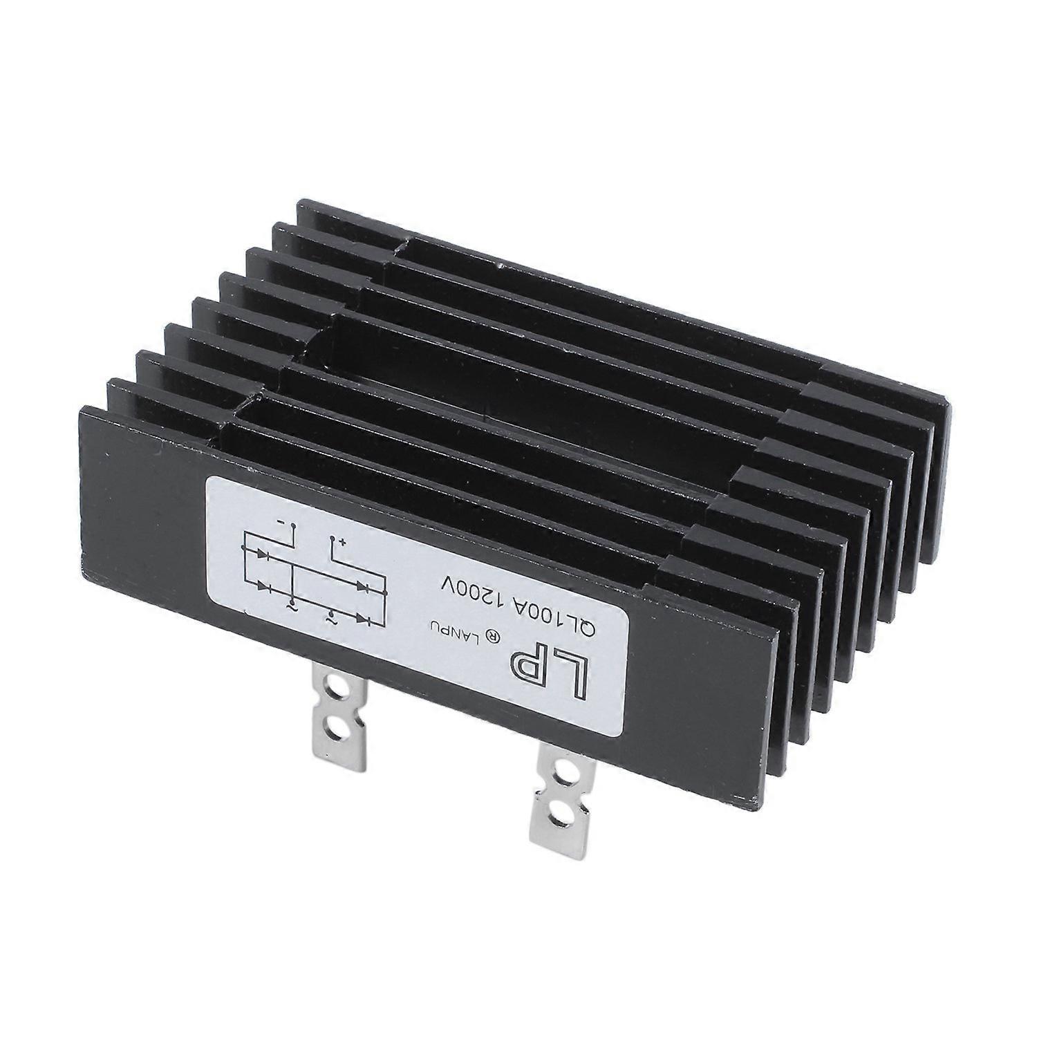 100Amp 1200Volts 4 Pins 1 Phase Diode Bridge Rectifier QL100 Type ...