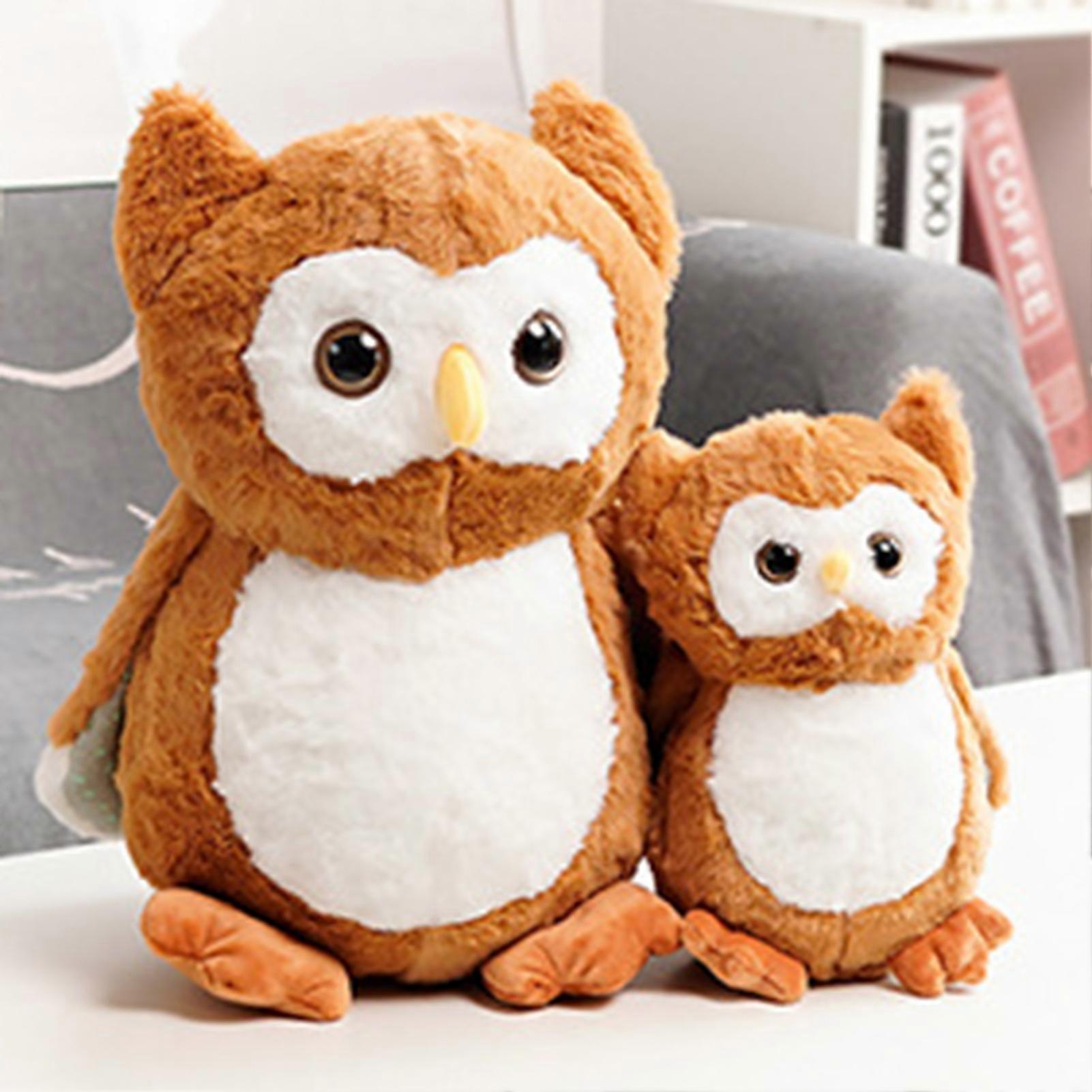 25/40cm Owl Plush Toy Soft Cute Cartoon Doll Desktop Decoration Stuffed ...