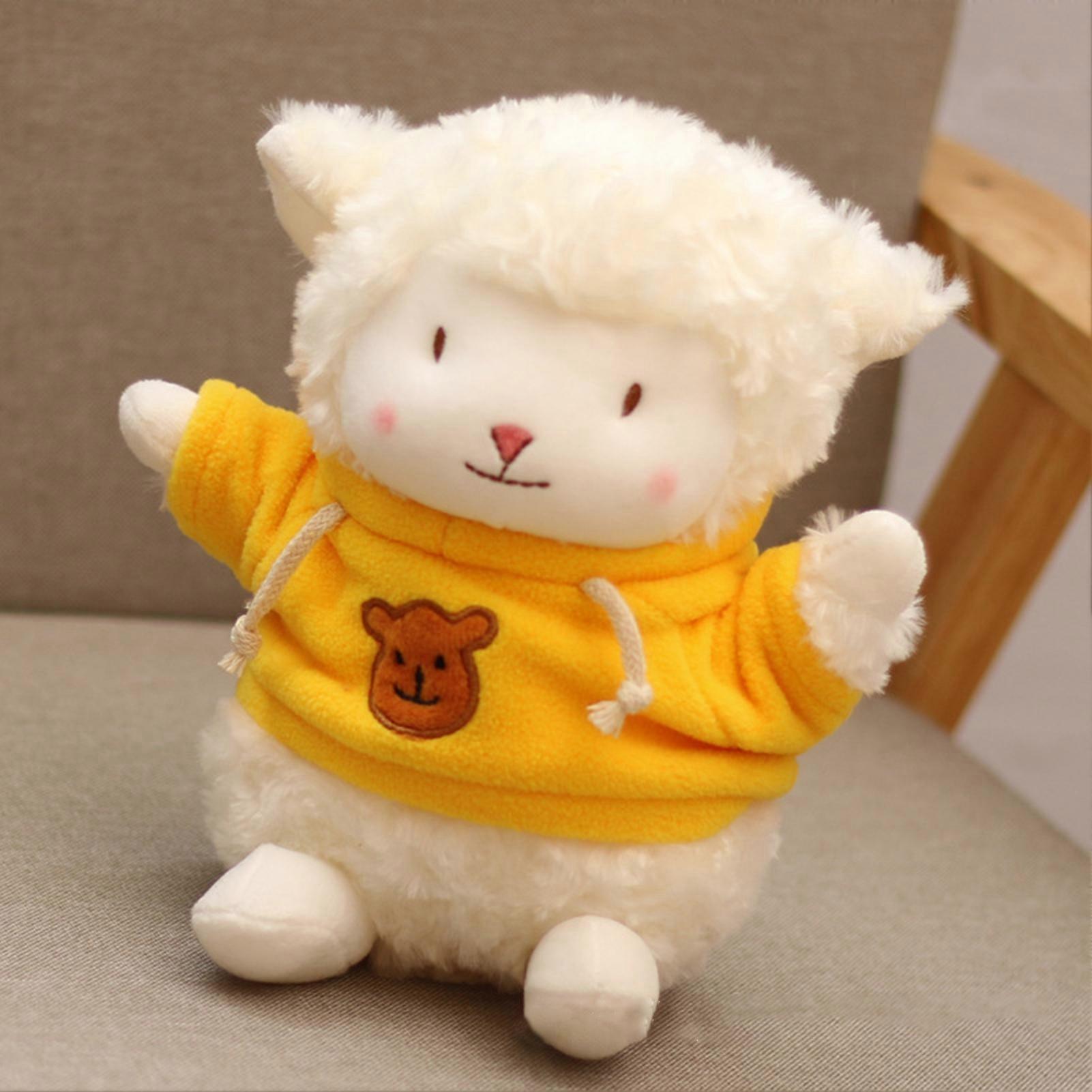 23cm Sheep Plush Toy PP Cotton Filling Soft Lovely Grab Machine Doll ...