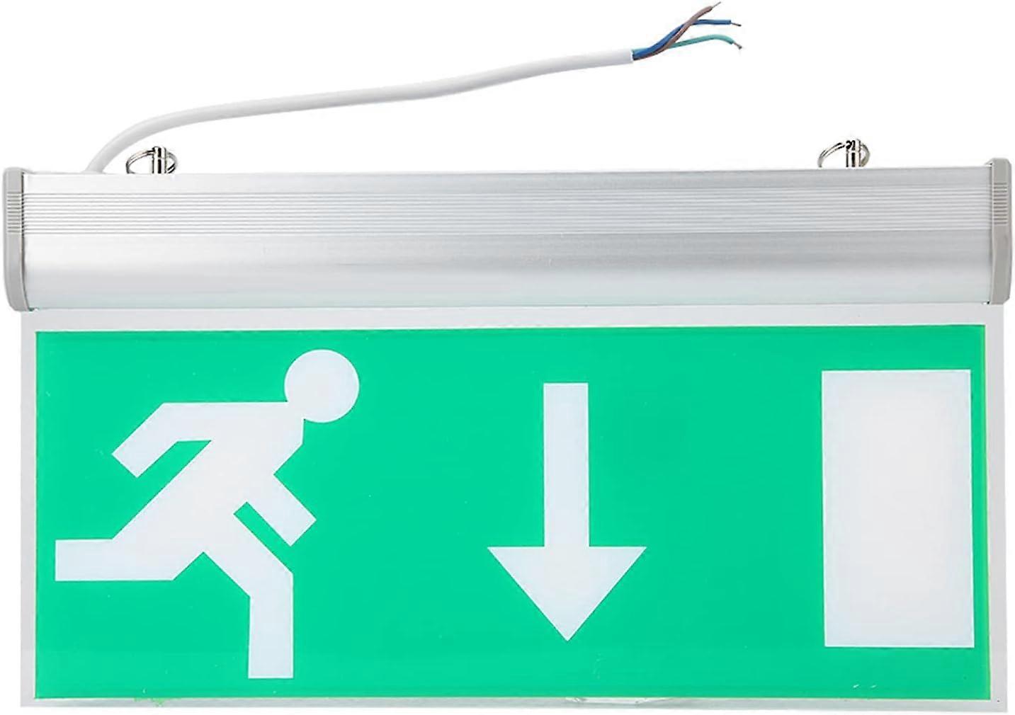 Exit Emergency Sign,Acrylic LED Emergency Exit Lighting Sign, Safety ...